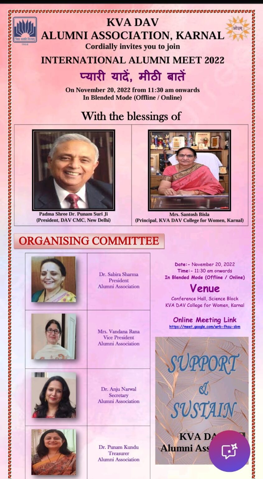 Alumni Registration - KVA DAV College for Women